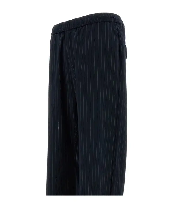 Barena Venezia Straight-leg Pinstriped Wool Trousers