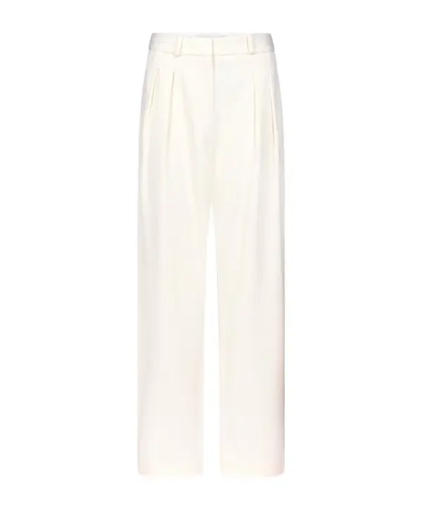 Loulou De Saison Alio Pleated Tailored Pants - Ivory