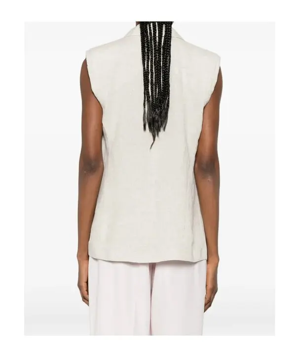 TWINSET Single-breasted Gilet With Flap Pockets