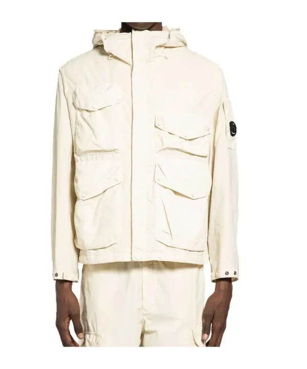 C.P. COMPANY Flat Nylon Goggle Hooded Jacket
