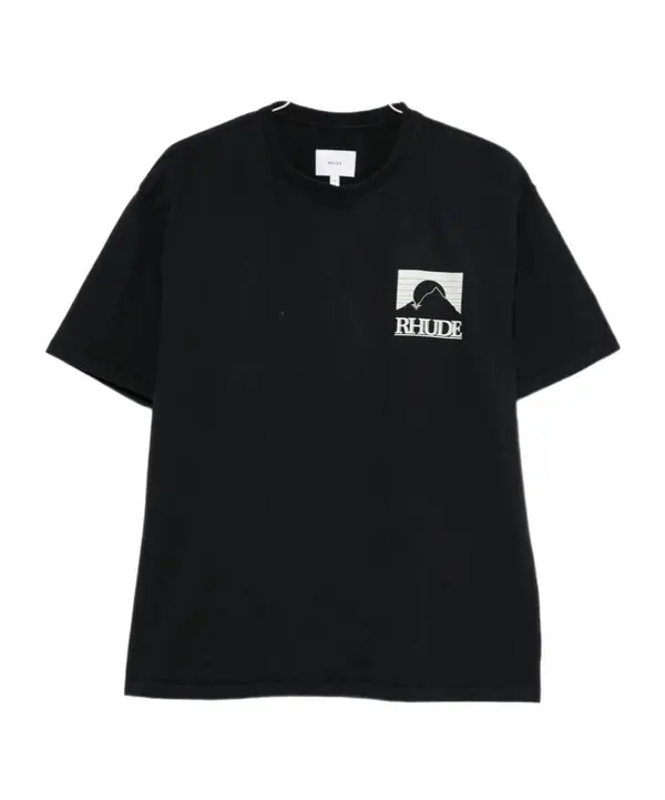 Rhude Graphic Short Sleeved T-shirt - Black