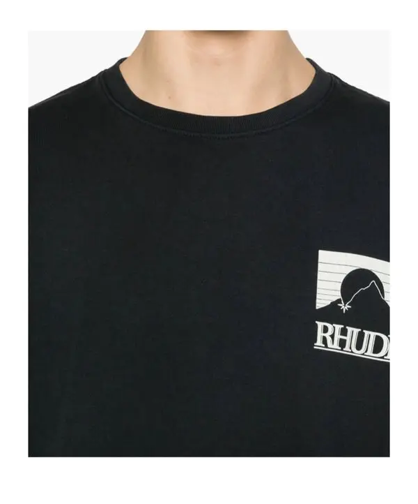 Rhude Graphic Short Sleeved T-shirt - Black