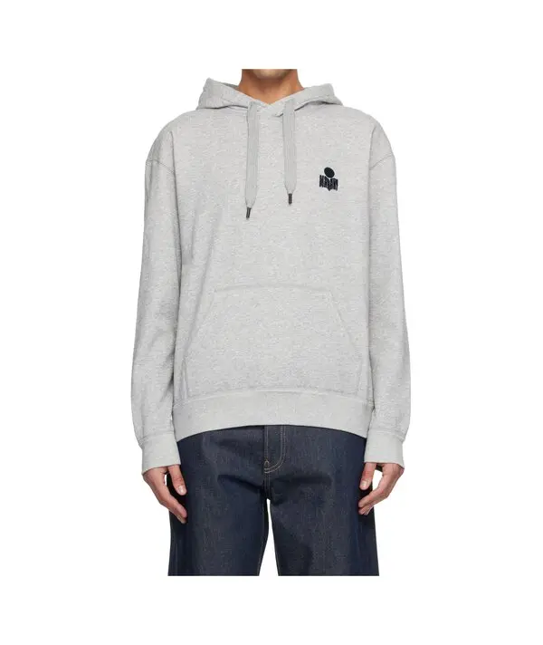 Isabel Marant Étoile Logo Detail Hoodie - White