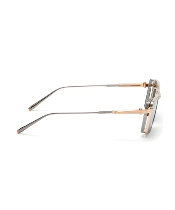 AKONI Geometric D Frame Sunglasses - Gray
