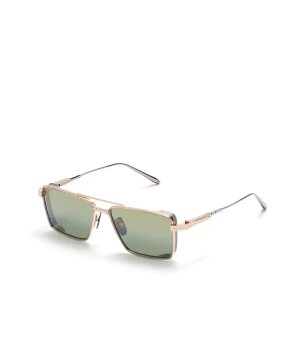 AKONI Geometric D Frame Sunglasses - Gray
