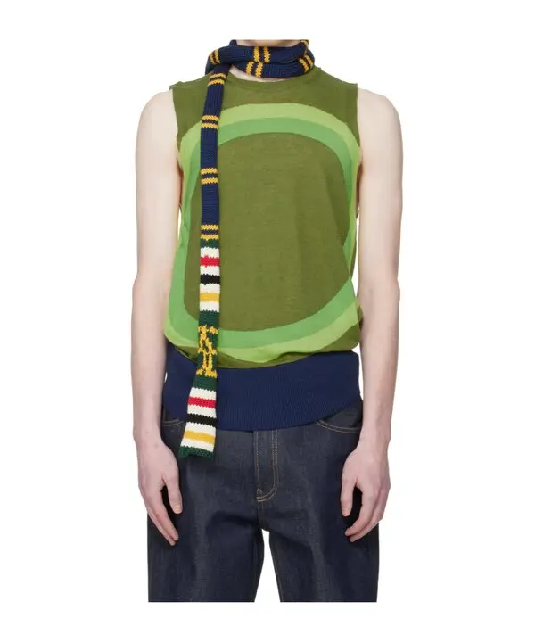 EDWARD CUMING Ribbed Knit Vest