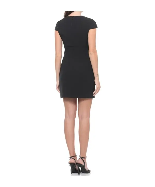 Elisabetta Franchi Short Sleeve V-neck Mini Dress