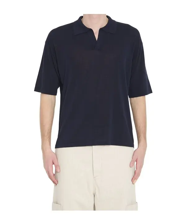 ROBERTO COLLINA Open-collar Polo Shirt