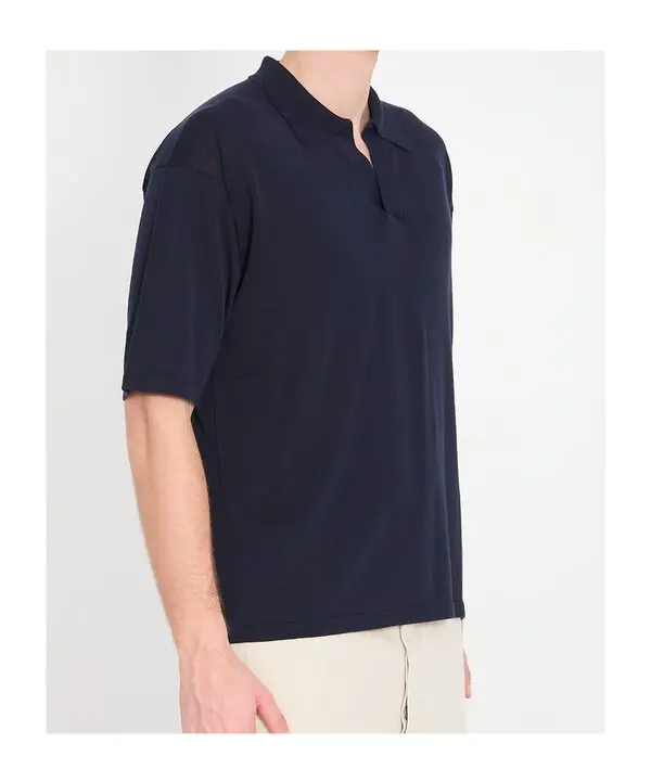 ROBERTO COLLINA Open-collar Polo Shirt