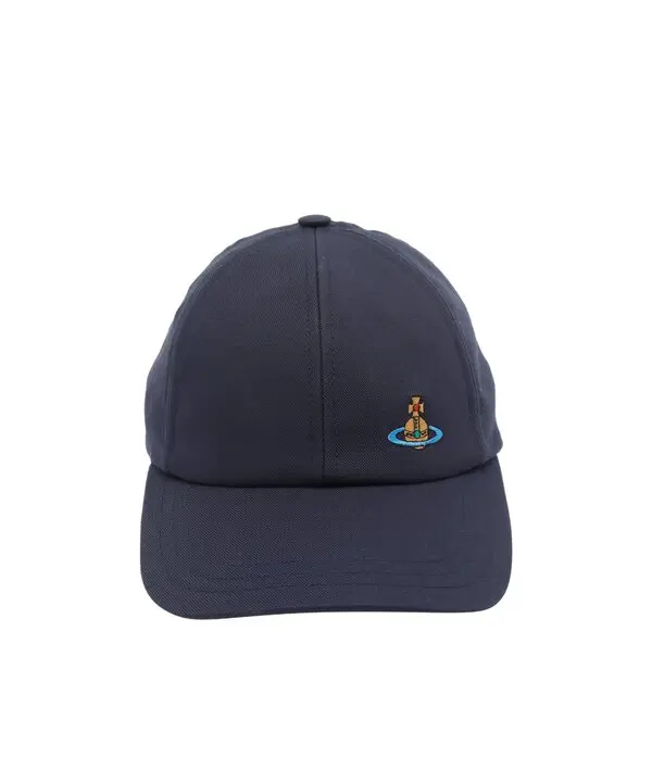 VIVIENNE WESTWOOD Orb Embroidered Baseball Cap - Blue