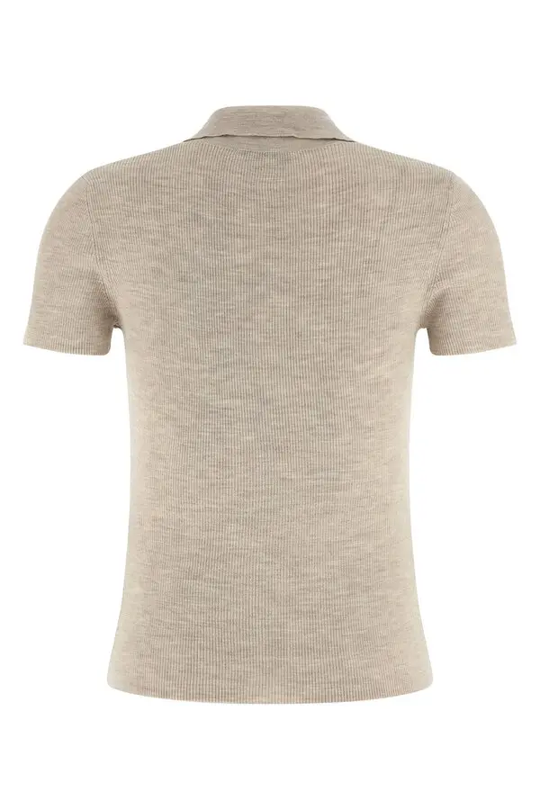 Max Mara Albero Ribbed Short-sleeved Polo Shirt