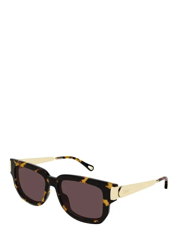 Chloé Eyewear Square Frame Sunglasses - Brown