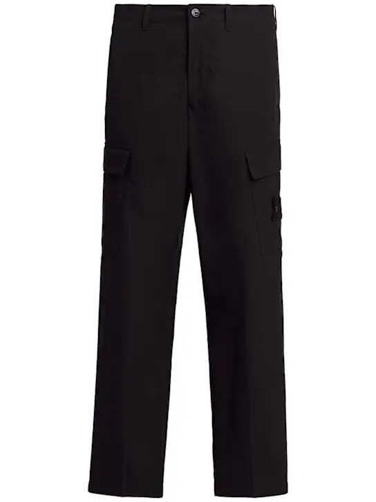 Stone Island Weatherproof Cotton Canvas Cargo Pants