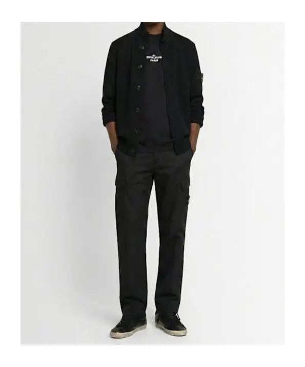 Stone Island Weatherproof Cotton Canvas Cargo Pants