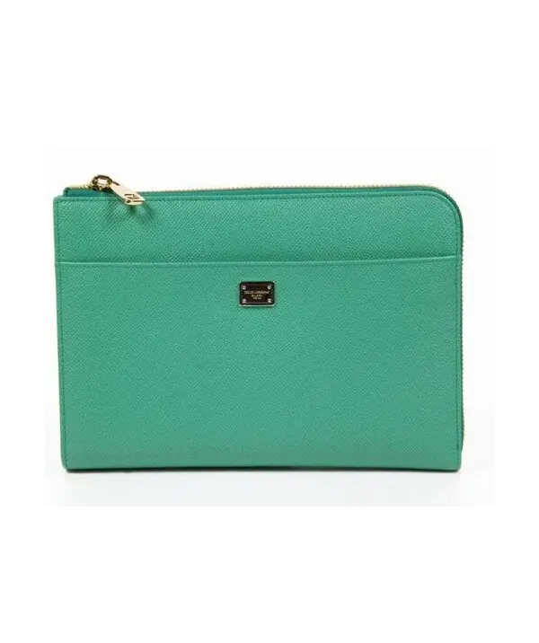 Dolce & Gabbana Logo Detail Clutch - Green