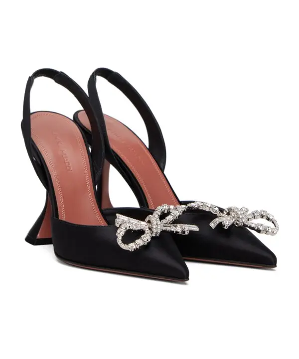 Amina Muaddi Rosie Sling Pointed-toe High-heeled Sandals