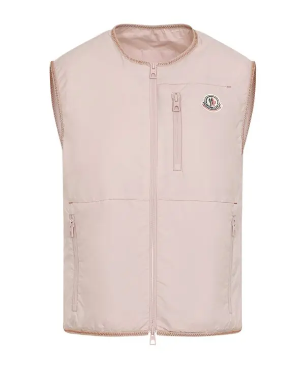 Moncler Alshain Zipped Gilet - Nude
