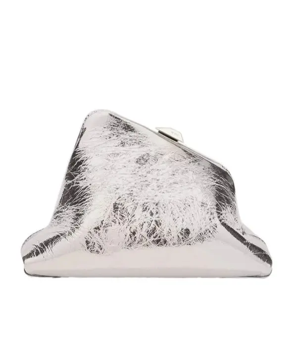 Attico Day Off Small Clutch - Silver