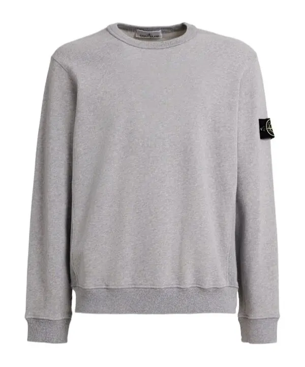 Stone Island Brushed Cotton Sweatshirt - Gray