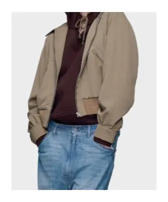 MAISON MARGIELA Ribbed-hem Zip-up Jacket