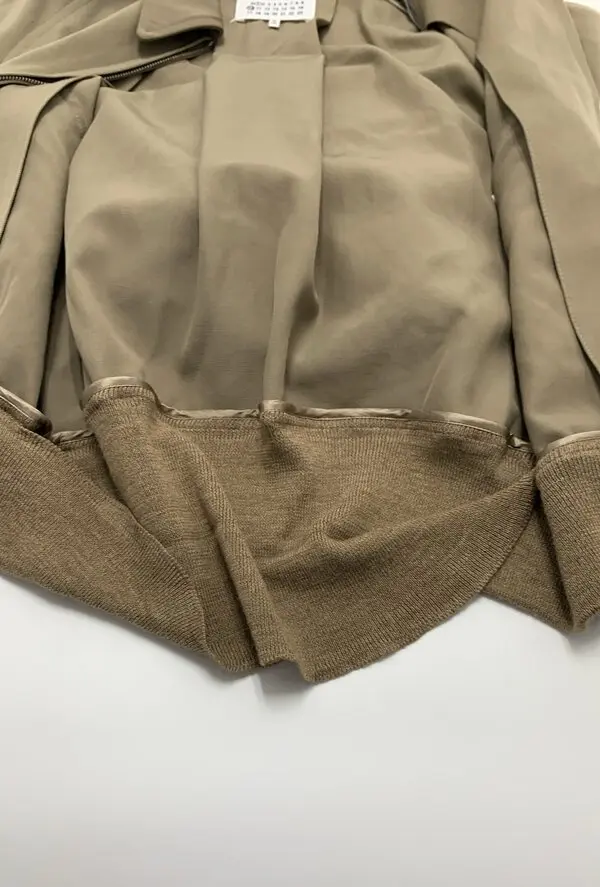 MAISON MARGIELA Ribbed-hem Zip-up Jacket