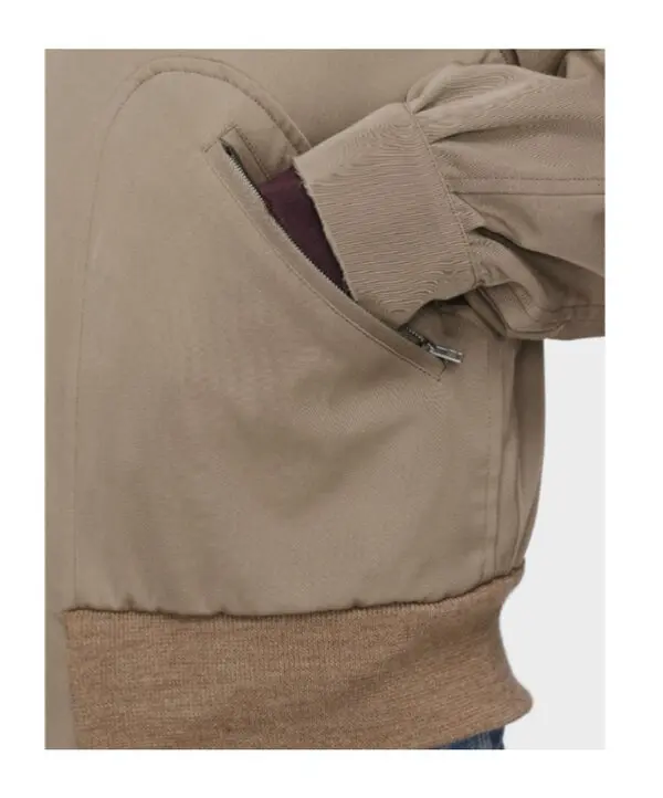 MAISON MARGIELA Ribbed-hem Zip-up Jacket