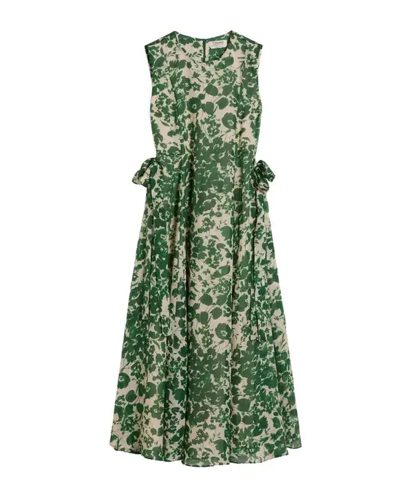 Max Mara Floral Print Midi Dress