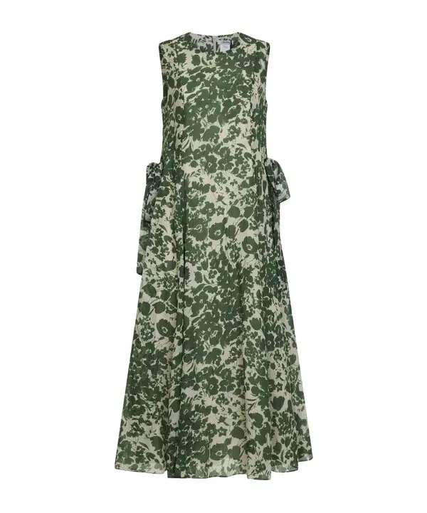 Max Mara Alibi Floral Sleeveless Dress - Green