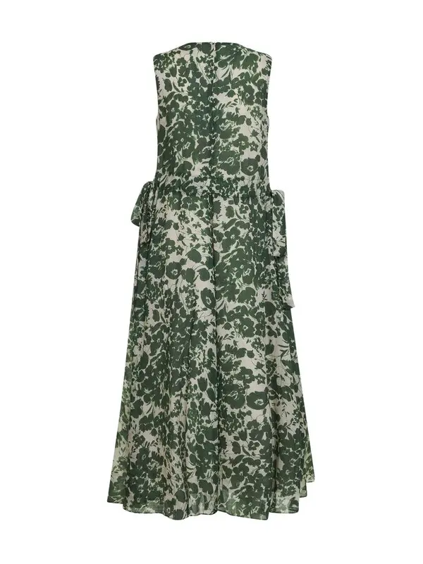 Max Mara Alibi Floral Sleeveless Dress - Green