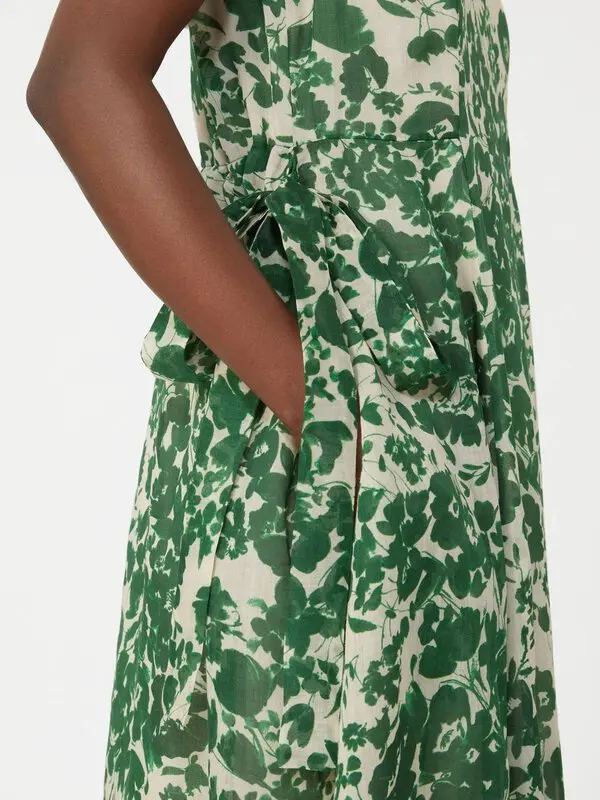 Max Mara Alibi Floral Sleeveless Dress - Green
