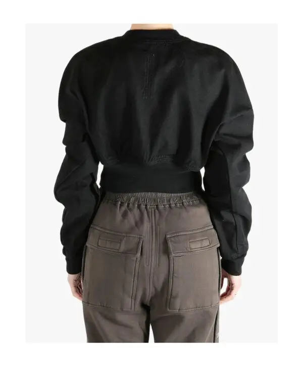 Rick Owens Cropped Bomber Jacket - Black