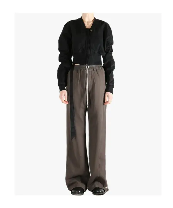 Rick Owens Cropped Bomber Jacket - Black