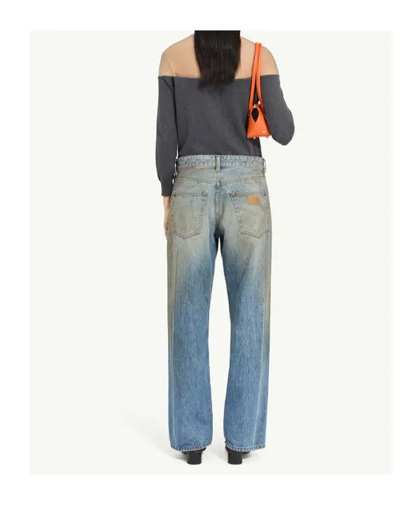 MAISON MARGIELA Logo Patch Straight-leg Jeans