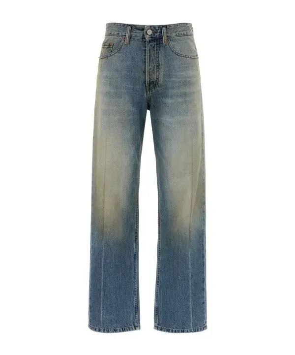 MAISON MARGIELA Logo Patch Straight-leg Jeans - Blue