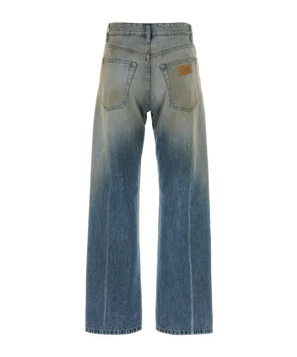 MAISON MARGIELA Logo Patch Straight-leg Jeans - Blue