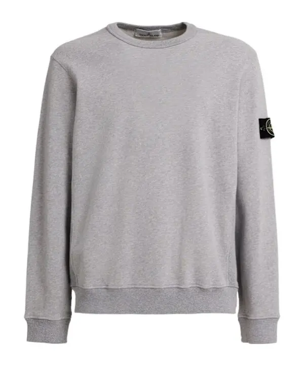 Stone Island Brushed Cotton Sweatshirt - Gray