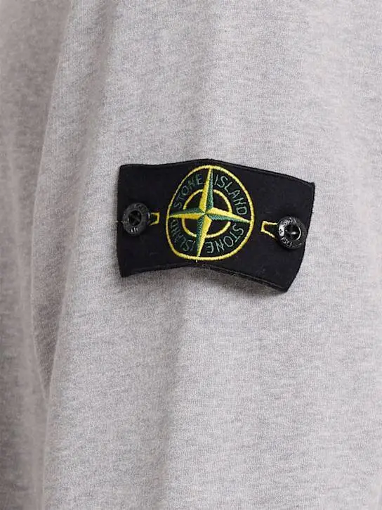Stone Island Brushed Cotton Sweatshirt - Gray