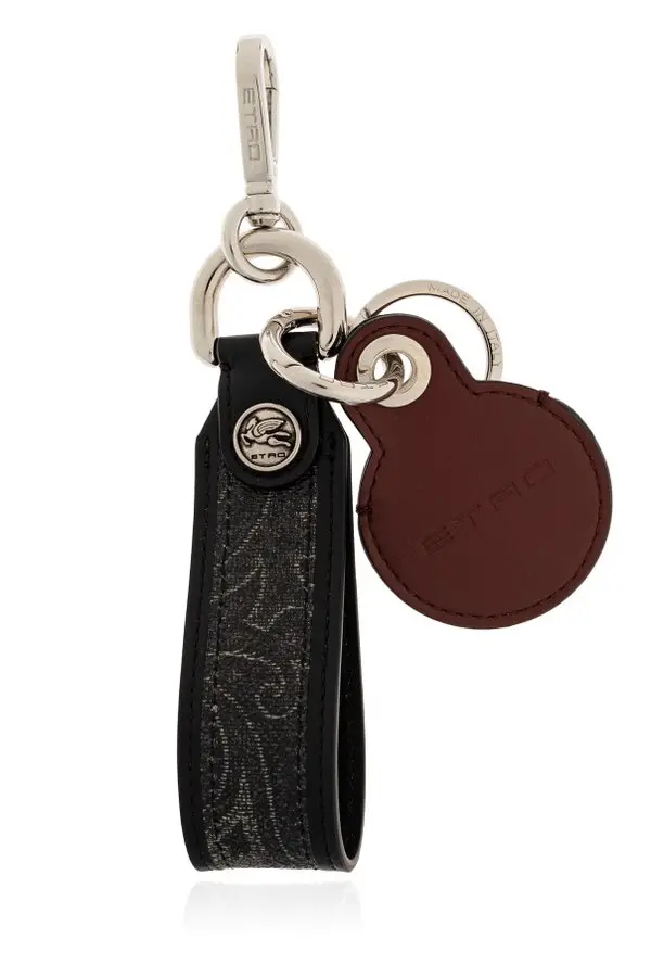 Etro Arnica Charm Keyring - Black