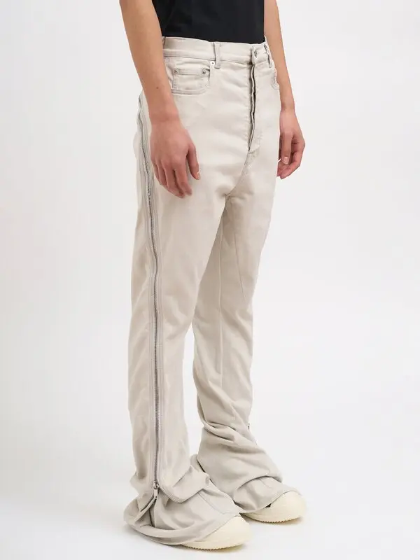 Rick Owens Side Zip Jeans - Latte
