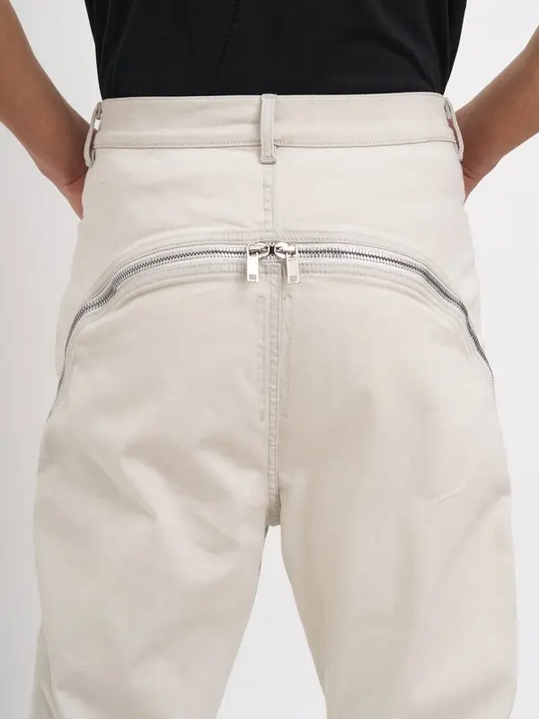 Rick Owens Side Zip Jeans - Latte
