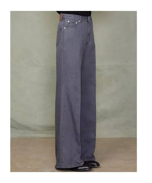 Officine Générale Romy Faded Wide-leg Jeans - Faded Black