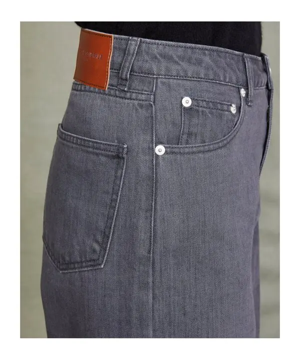 Officine Générale Romy Faded Wide-leg Jeans - Faded Black