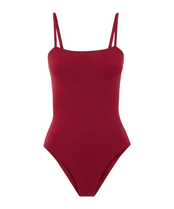 ERES Square Neck One-piece Swimsuit - Red