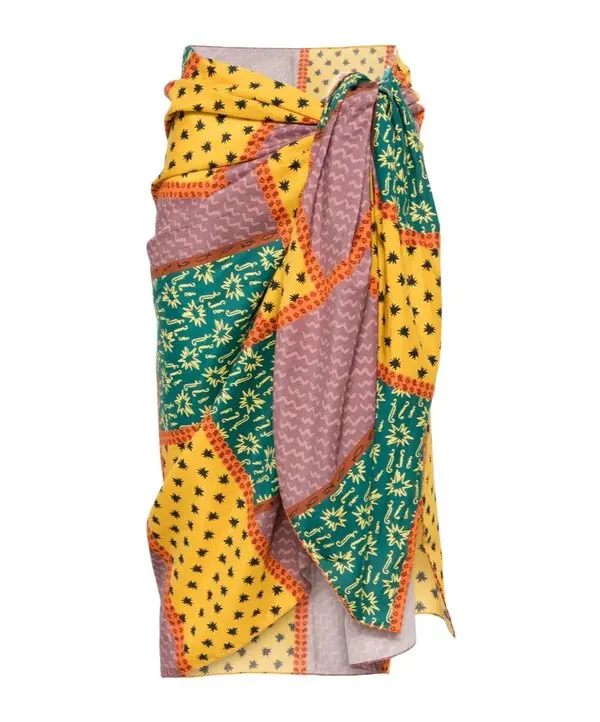 DONDE ESTEBAN Patterned Sarong - Brown