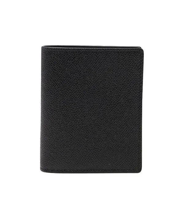 MAISON MARGIELA Stitching Detailed Foldover Wallet - Black