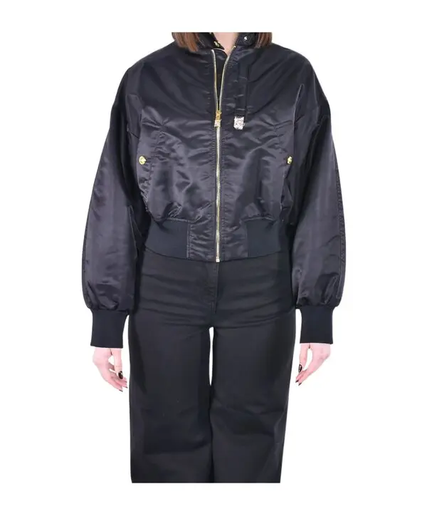 Elisabetta Franchi High Collar Bomber Jacket