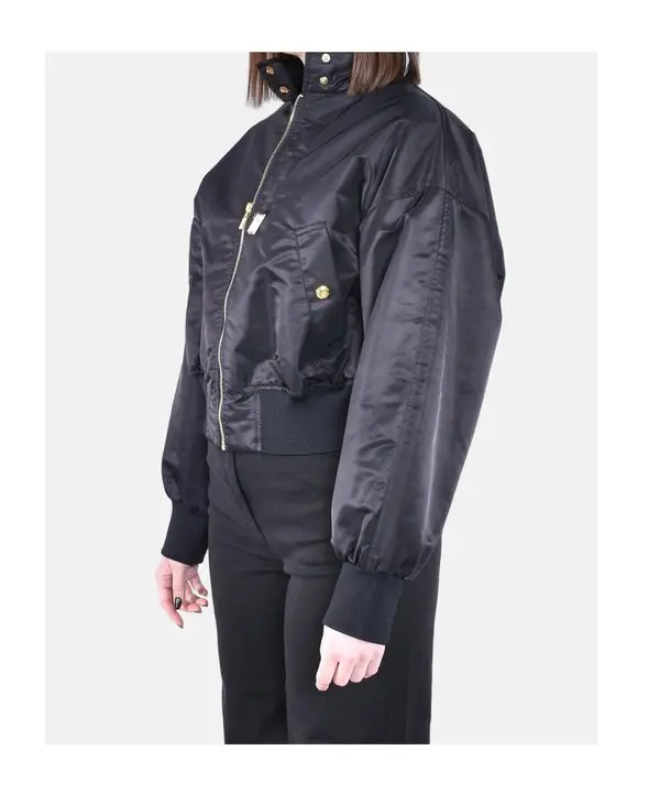 Elisabetta Franchi High Collar Bomber Jacket