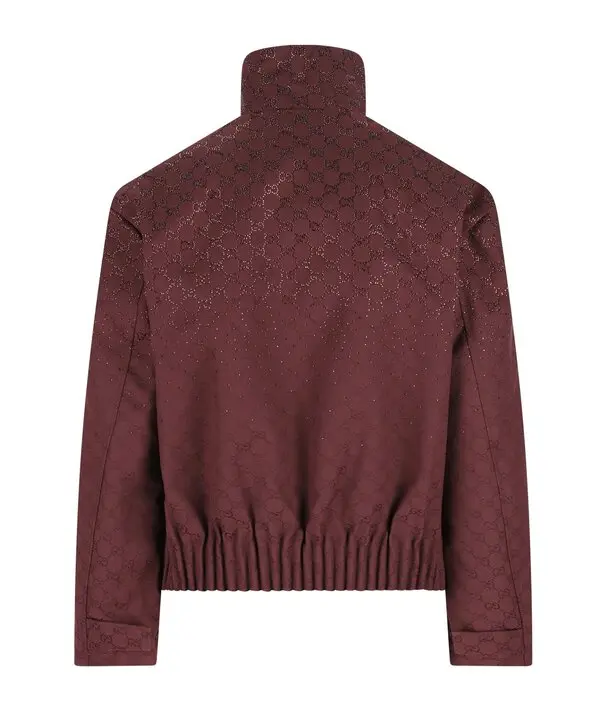 Gucci Embellished Gg Monogrammed Padded Jacket