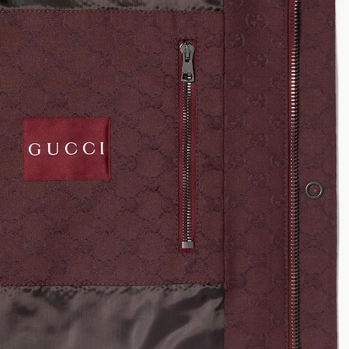 Gucci Embellished Gg Monogrammed Padded Jacket