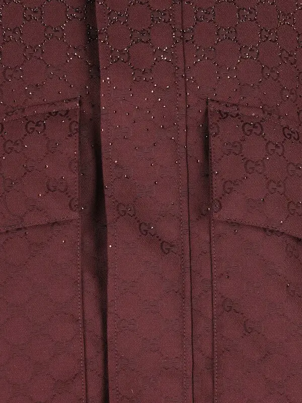 Gucci Embellished Gg Monogrammed Padded Jacket